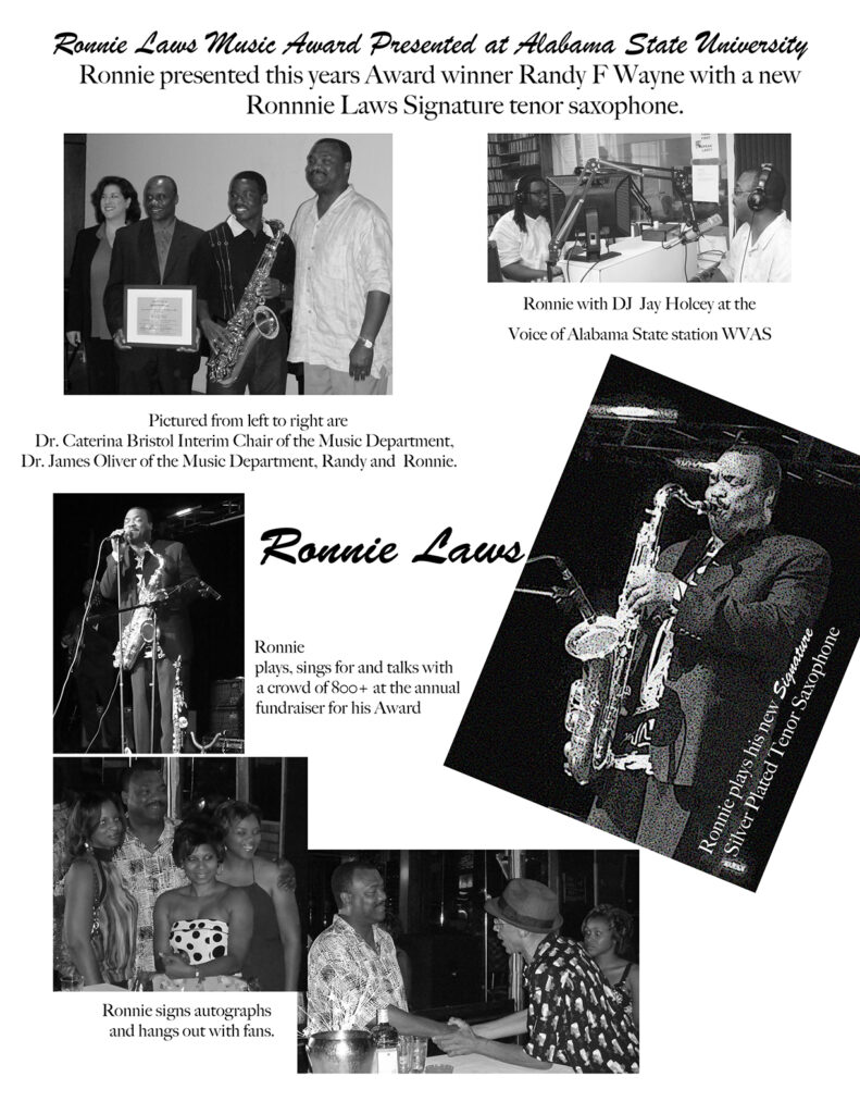 Ronnie Laws Tenor Saxophone - Rheuben Allen Woodwinds